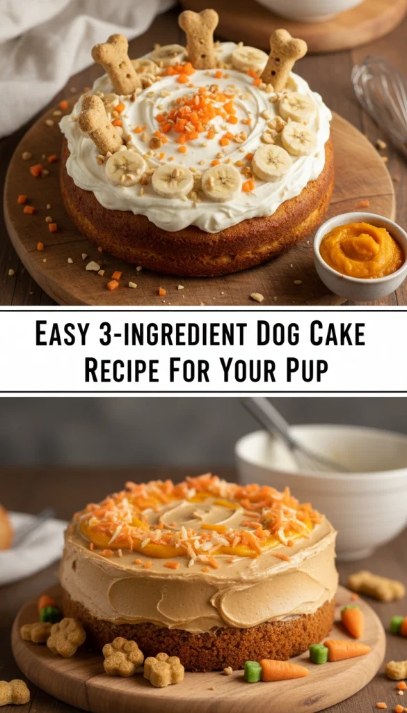 Easy 3-Ingredient Dog Cake Recipe For Your Pup - Grow Veggy