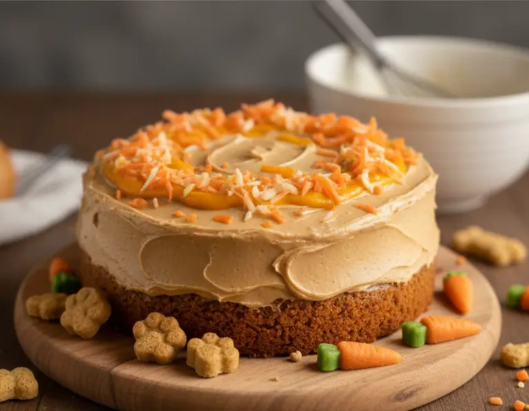 Easy 3-Ingredient Dog Cake Recipe For Your Pup - Grow Veggy